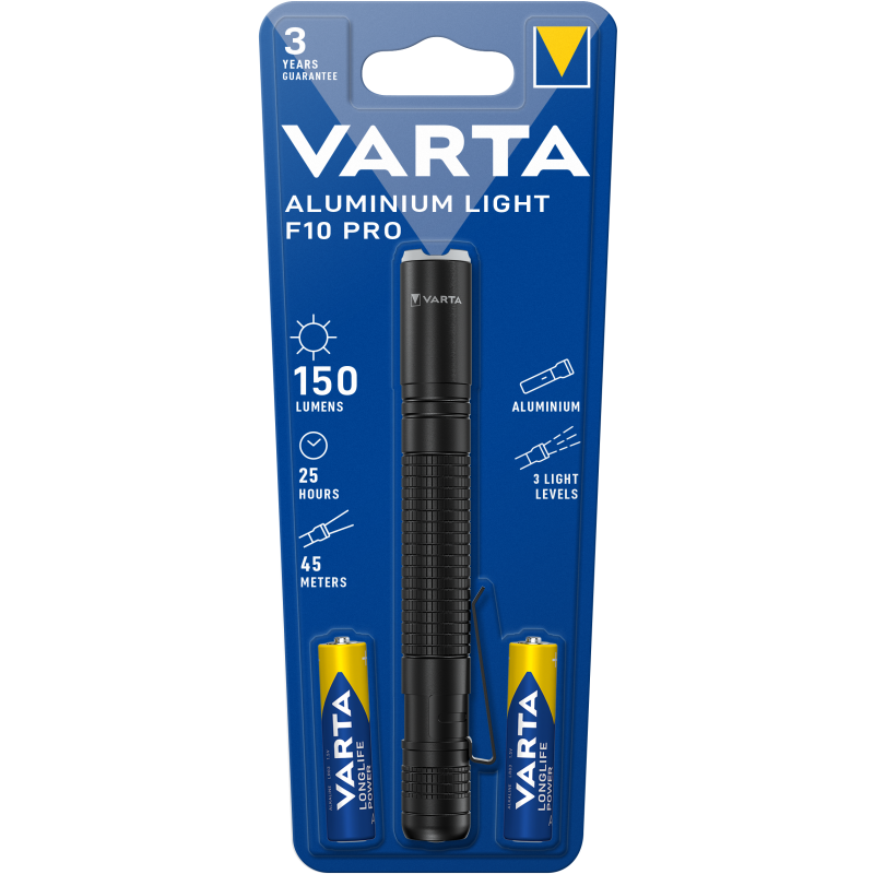 Varta Aluminium Light F10 Pro inkl. 2xAAA Batterien - akkupilot - Ihr ...