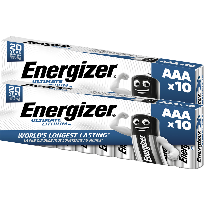 2x Energizer Ultimate Lithium L92-AAA-FR03-Micro - 10er Pack - akkupi ...