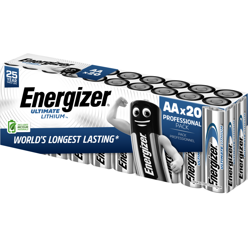 Energizer Ultimate Lithium L91- AA-FR6-Mignon Li- FeS2 - 20er Pack ...